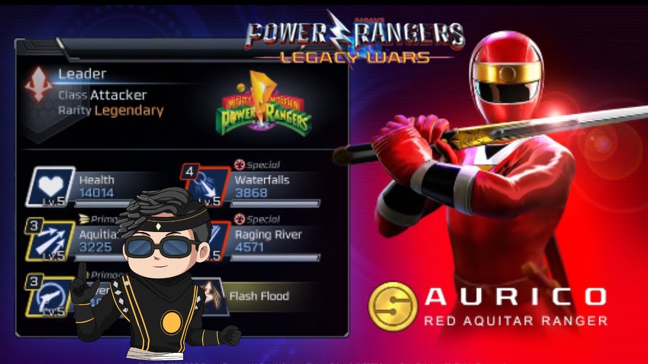 Aurico| Red Aquitar Ranger Moveset Revealed!| Power Rangers Legacy Wars ...