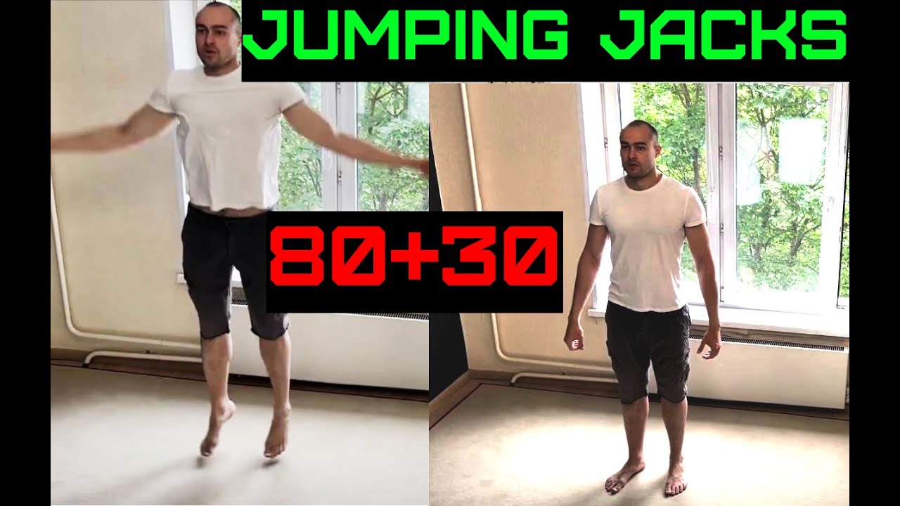 Jumping Jacks and half Jumping Jacks - Army exercise (80+30) - YouTube