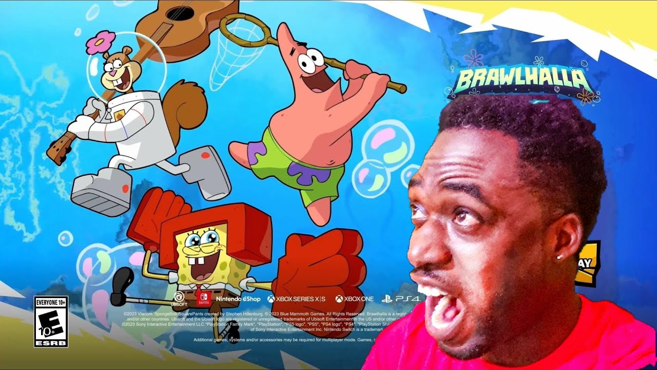Brawlhalla X spongebob crossover reaction - YouTube