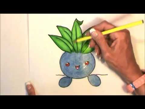 ODDISH is Irresistible! Draw Pokémon No. 43 Tutorial - YouTube