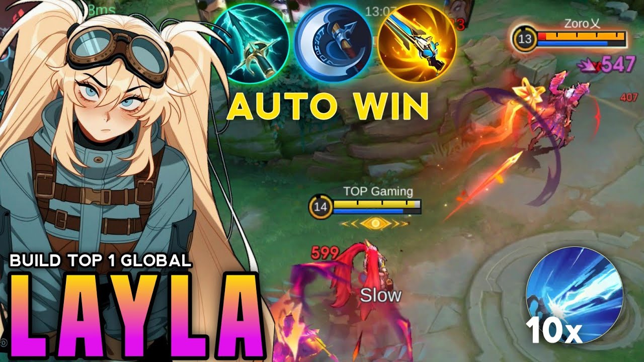 LAYLA NEW META BUILD IS INSANE!!💀 (layla best build 2025) - MLBB - YouTube