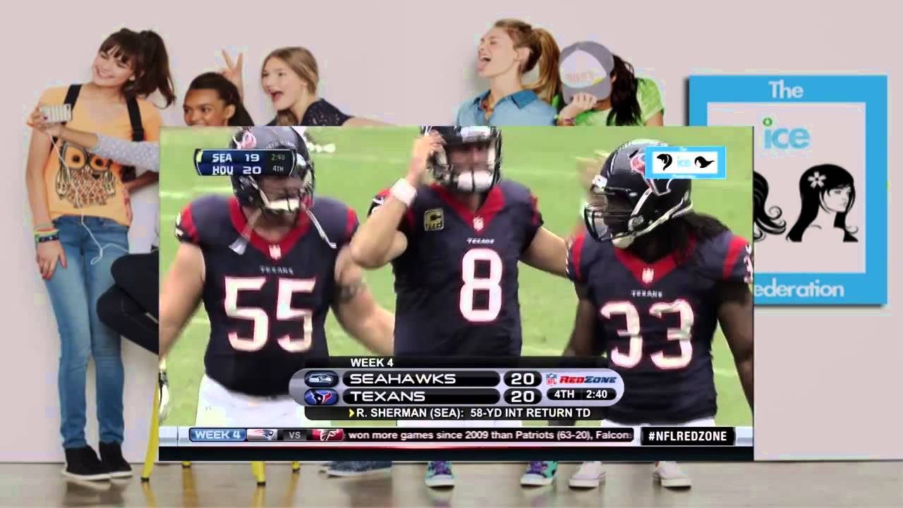 Richard Sherman 58 yard INT with One Shoe On LIVE 9 29 13 - YouTube