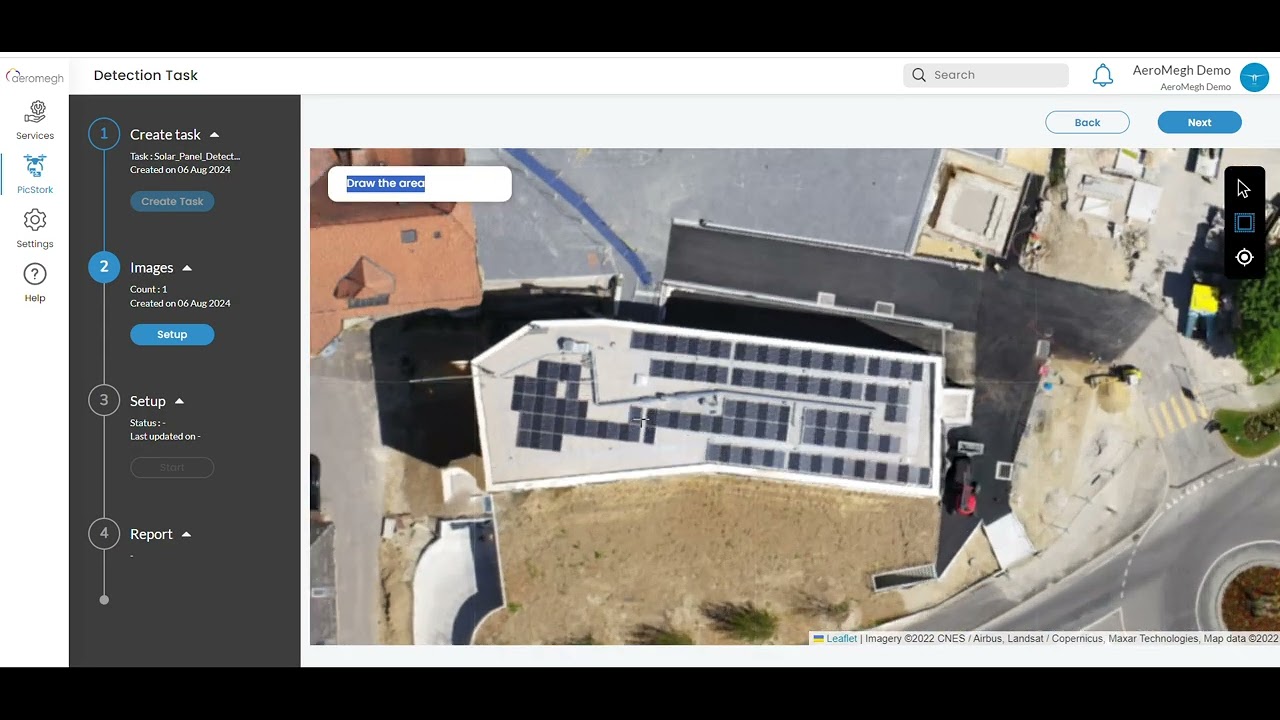 How to draw detection area in PicStork Detection task - YouTube