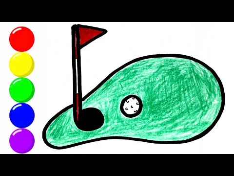How To Draw Golf Course - YouTube