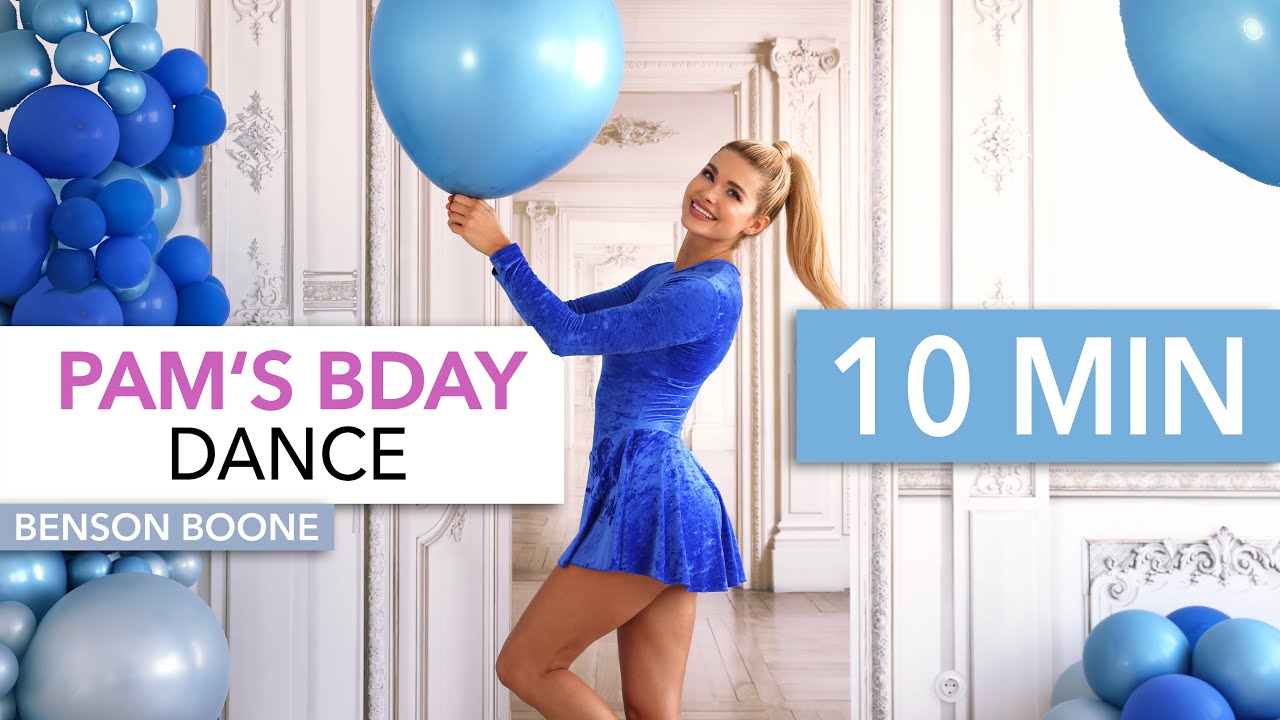 10 MIN PAM’S BIRTHDAY DANCE - good mood cardio, burn lots of calories ...
