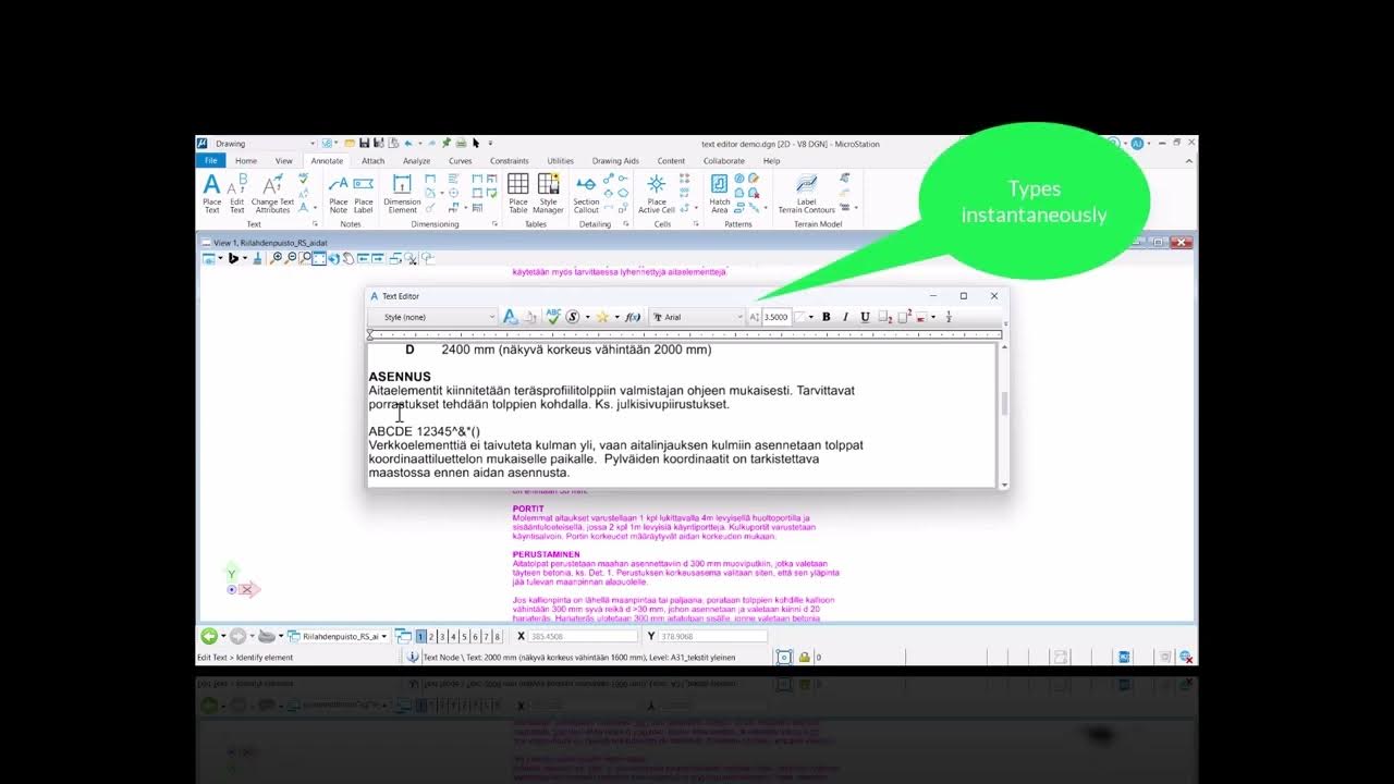 Text Editor enhancements in MicroStation 2024 - YouTube