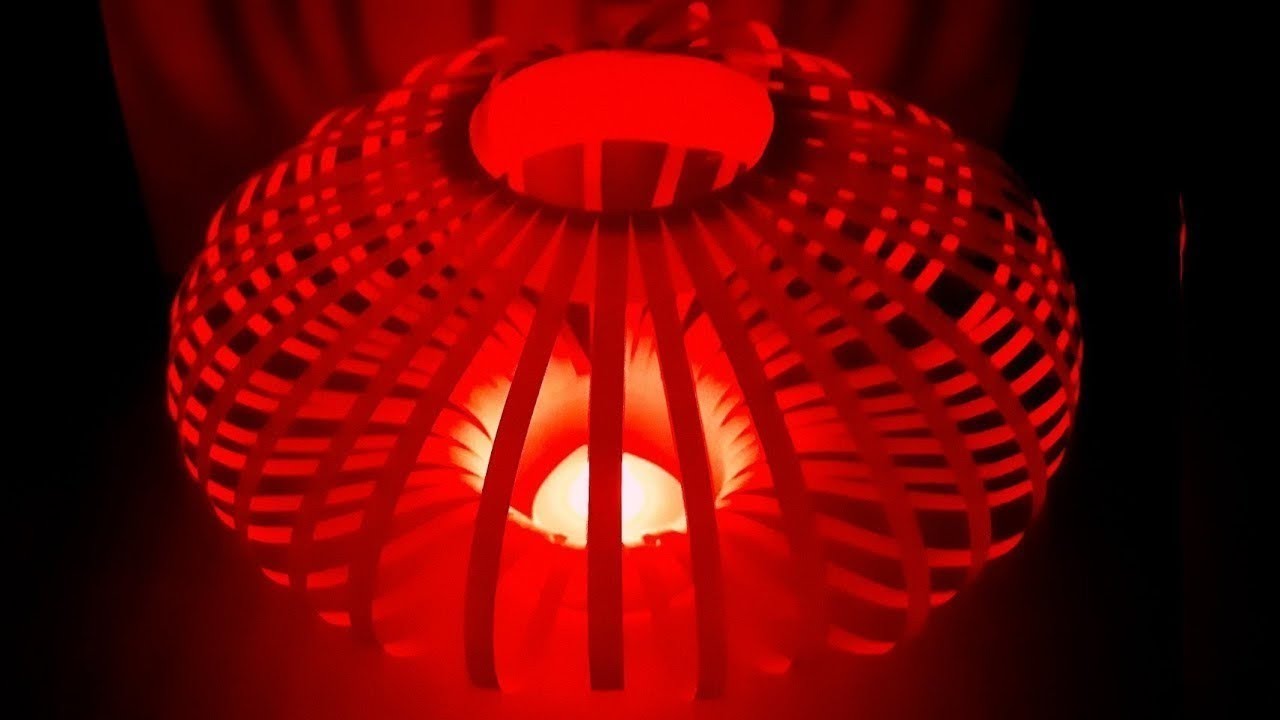 DIY Paper Lamp for diwali | room decor | diwali crafts | Akash Kandil ...