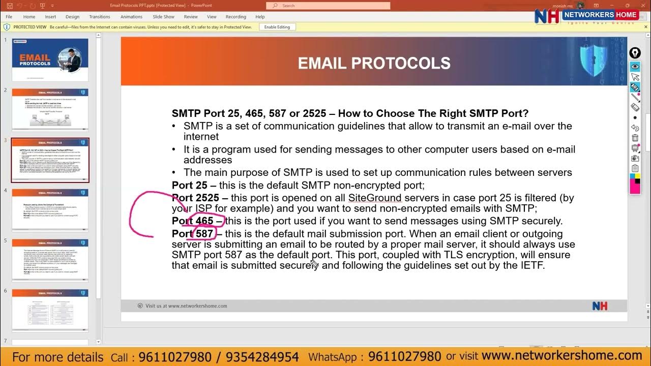 Mastering Email Protocols: SMTP, POP3, and IMAP Explained | Network Training Part 1 # ...