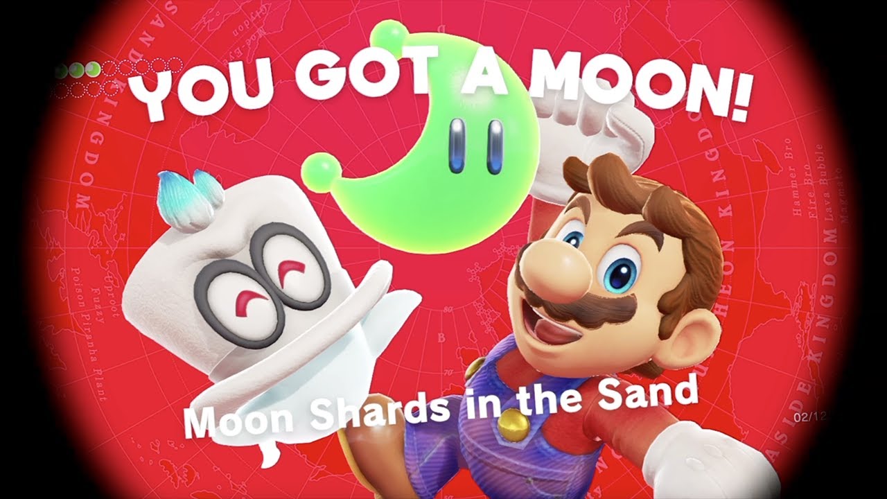 Super Mario Moon Shards in the Sand Game play - Super Mario Odyssey ...
