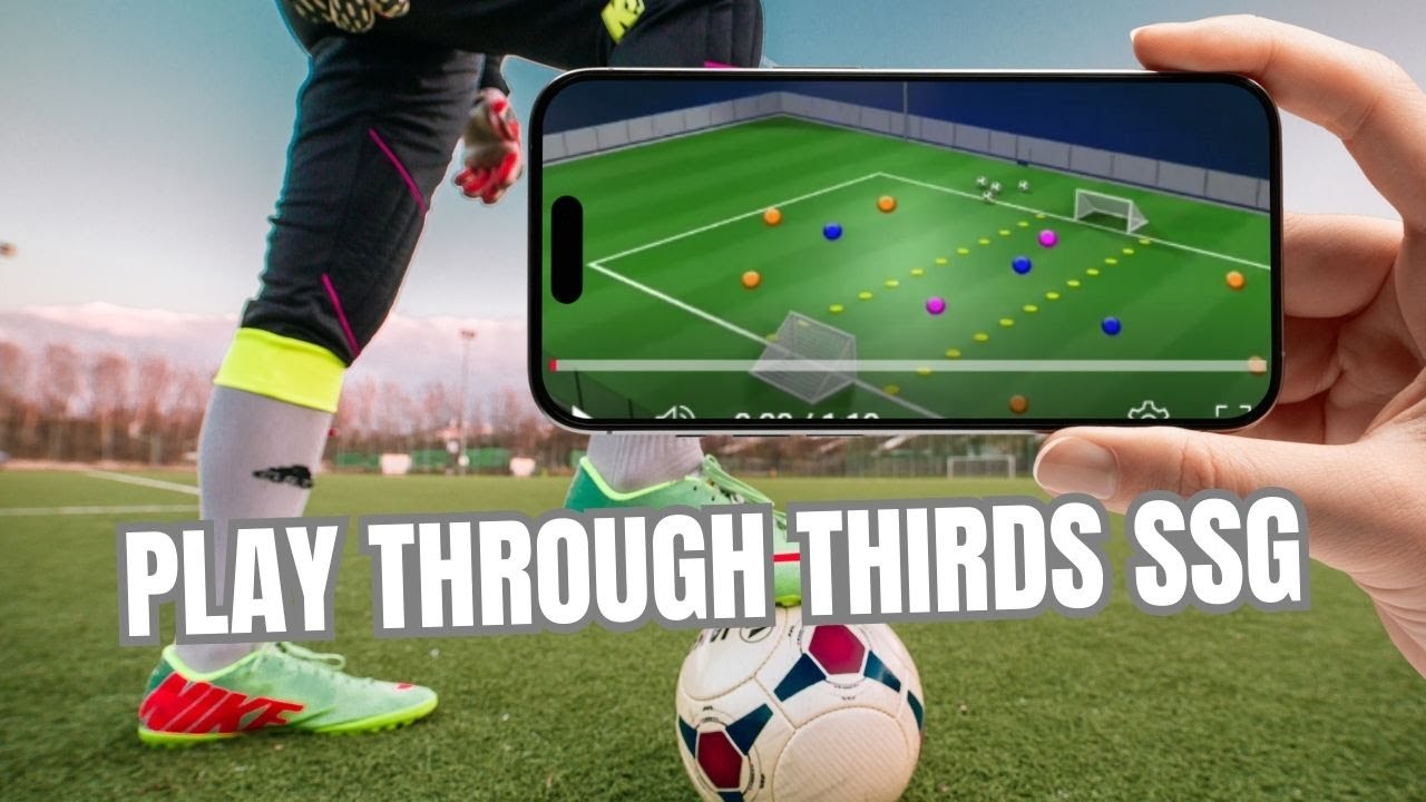 Playing Through The Thirds | Small-Sided Game | Soccer Drill - YouTube