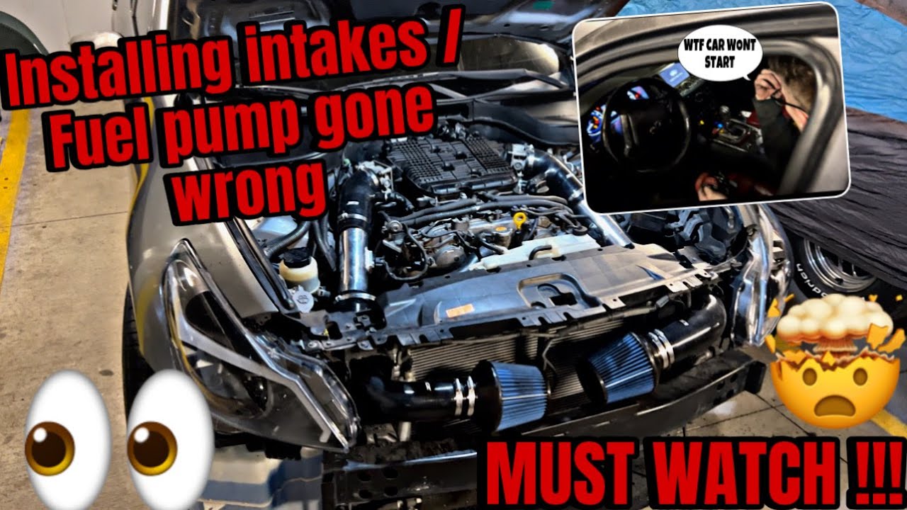 INSTALLING MY INTAKES/ FUEL PUMP ON MY INFINITI G37 GONE WRONG (CAR WONT START)🤯 - YouTube