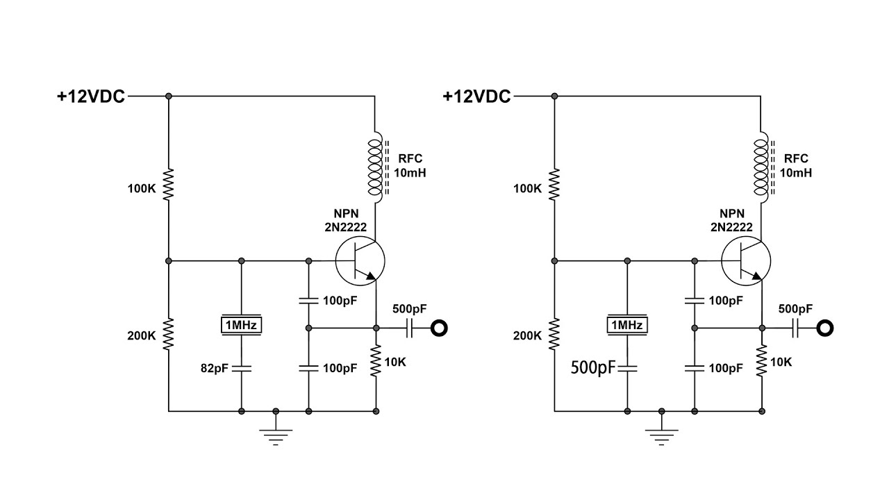 Swap 1MHz Crystals and change Capacitor and Voltage Values - YouTube