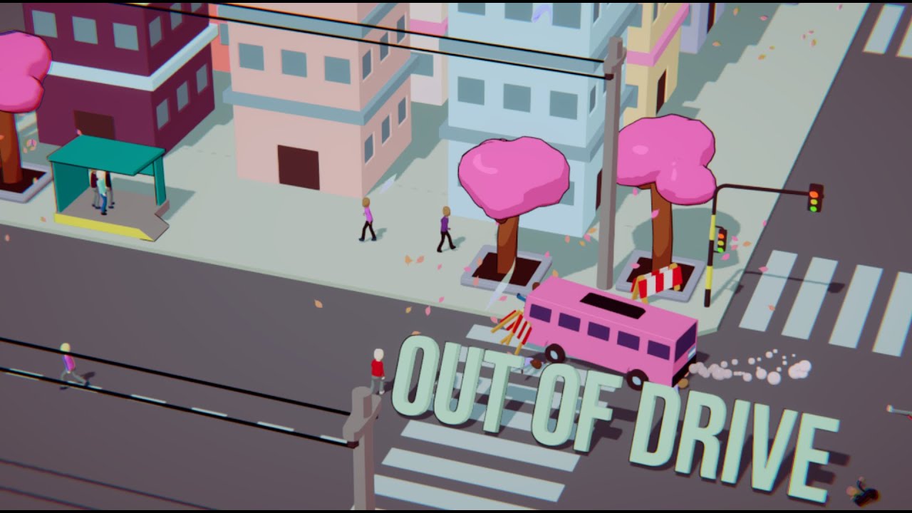 Out of Drive - This is a difficult game, where the controls go crazy ...