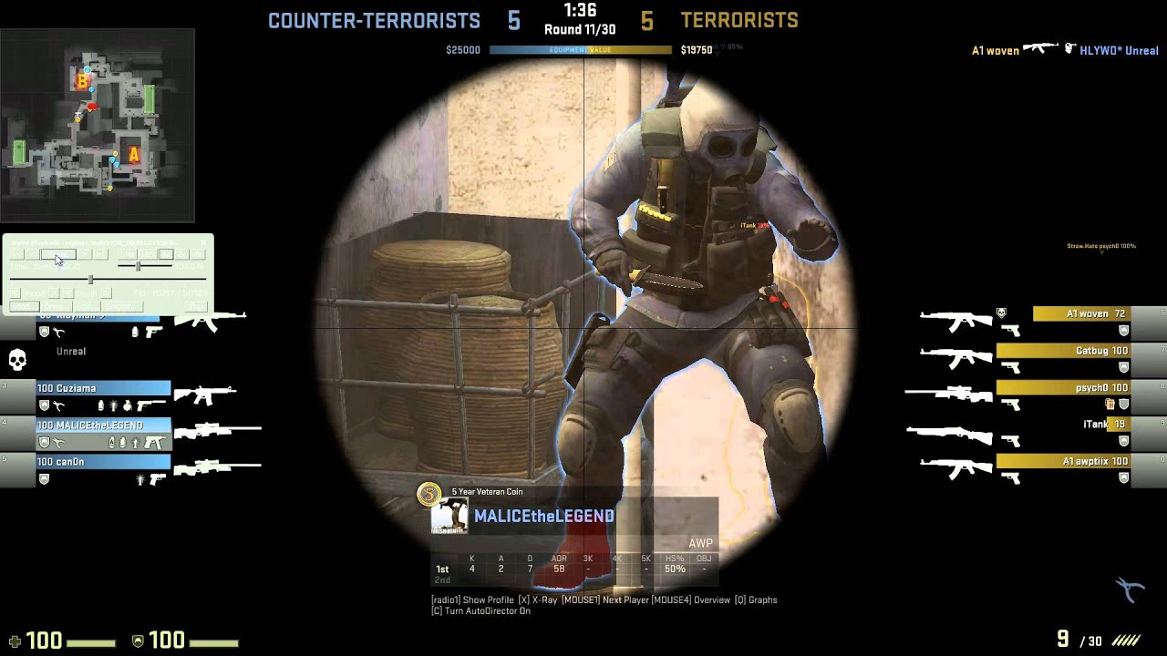 Counter-Strike: Global Offensive Double Headshot Wallbang - YouTube