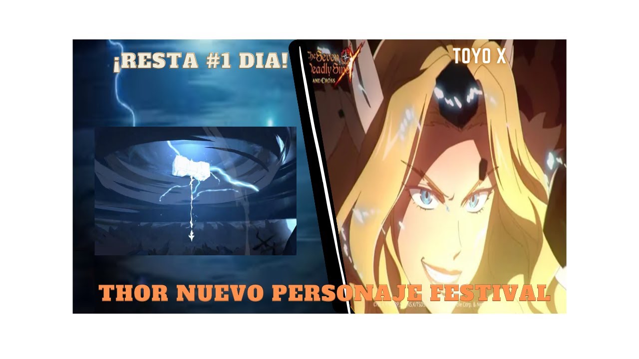 NUEVA PERSONAJE THOR CONFIRMADO Seven Deadly Sins: Grand Cross - YouTube