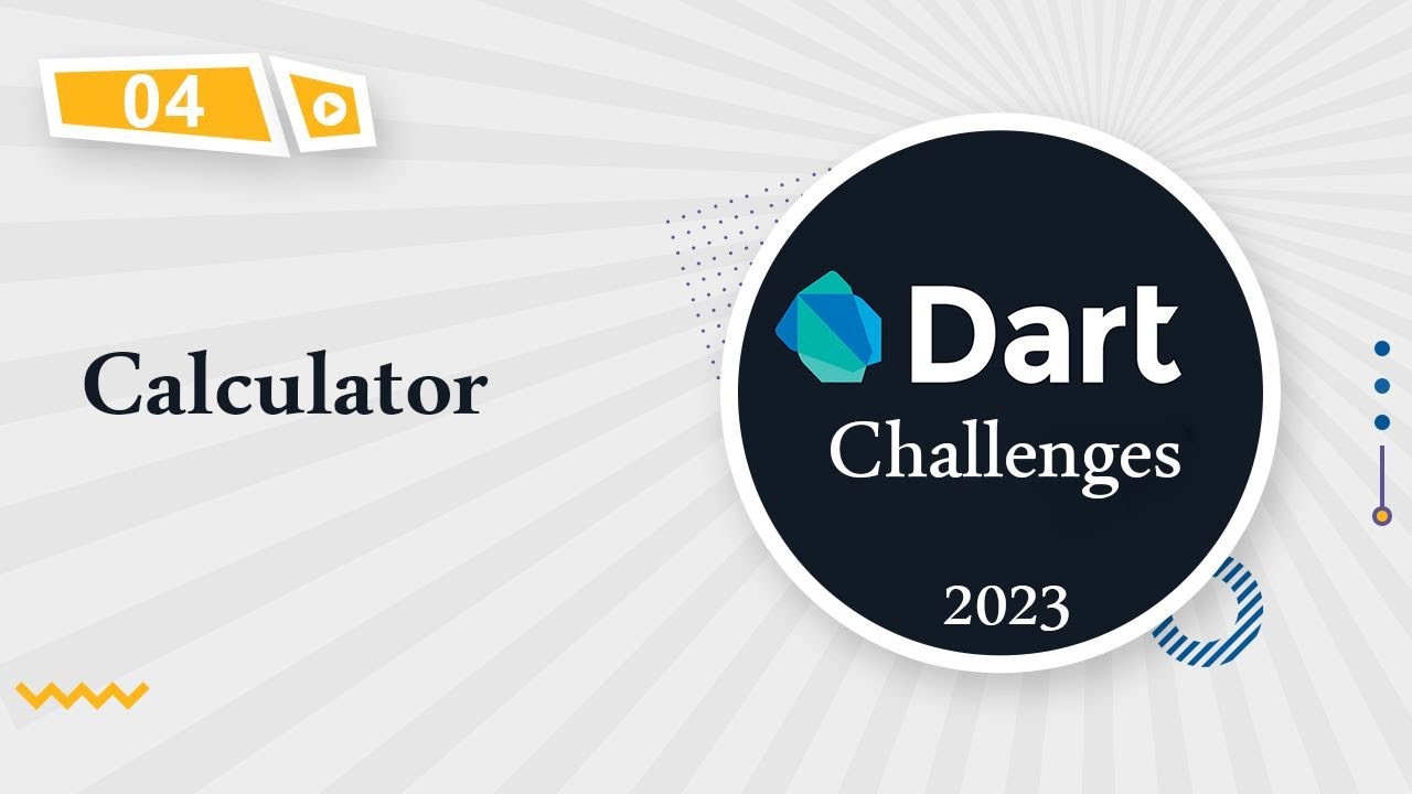 [Challenge Dart Fundamental in Arabic 2023] #04 Calculator - YouTube