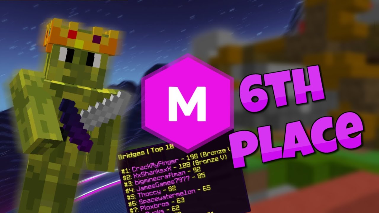 hitting 6th place on the bridge leaderboard.[mineman] - YouTube