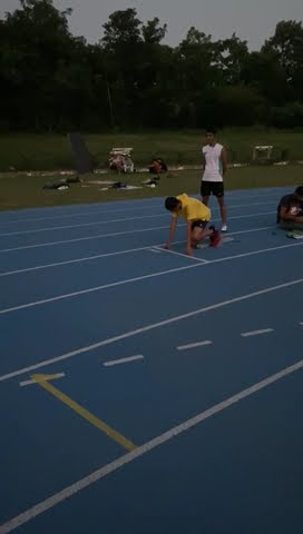 Start practice on starting block - YouTube