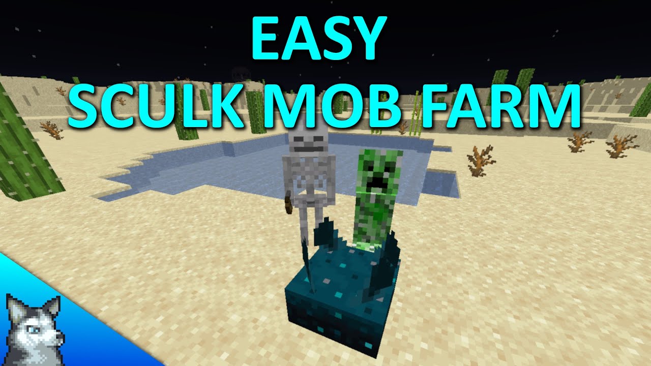 Easy SCULK SENSOR Mob Farm | Minecraft Snapshot 20w49a - YouTube