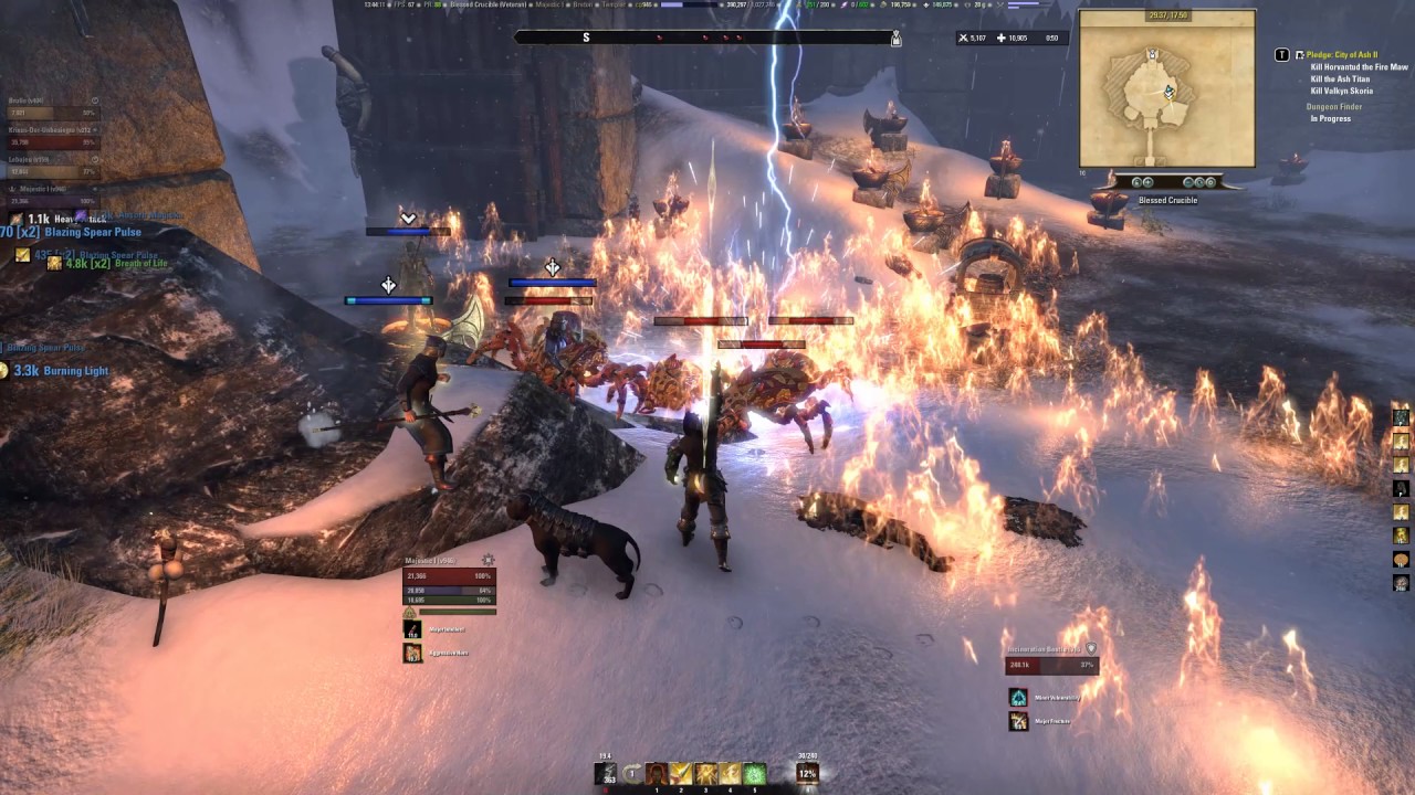 ESO Blessed Crucible Veteran Heal - YouTube