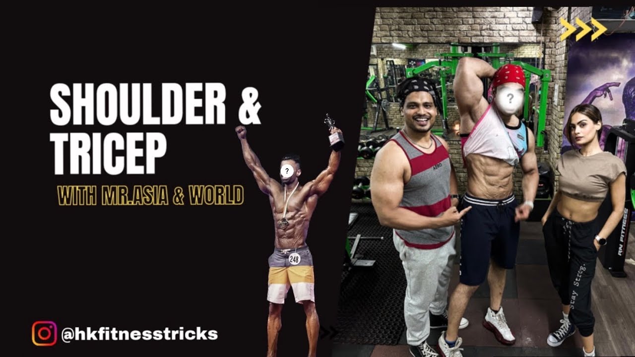 Workout with Mr Asia , Mr World🫨🥇 my Coach • - YouTube