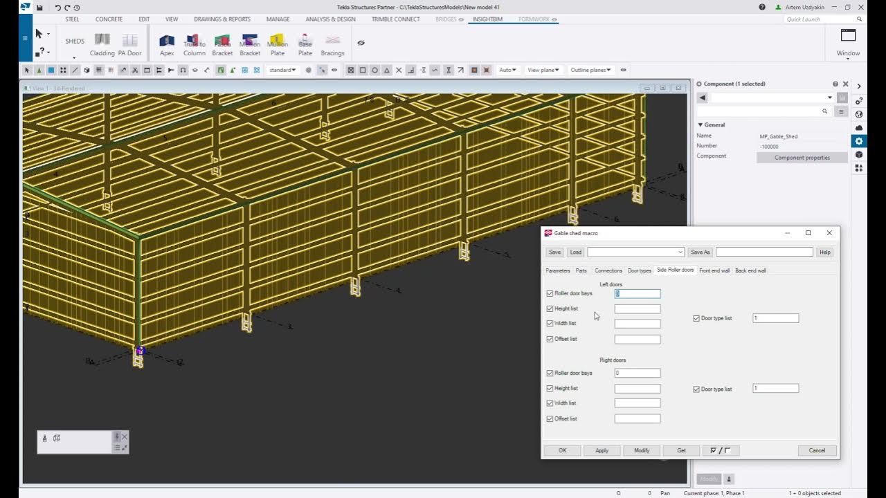 Cladding & Flashing automation for Tekla Structures - YouTube