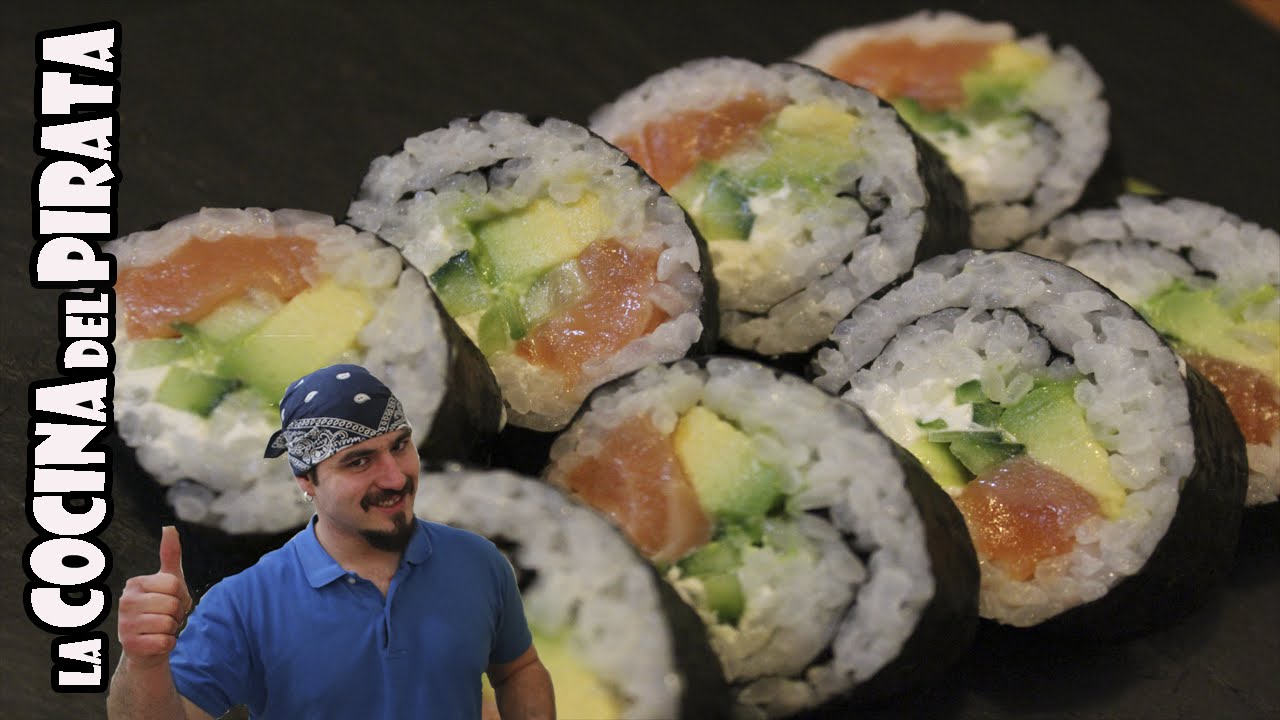 Como Hacer Makis de Salmón y Aguacate - YouTube