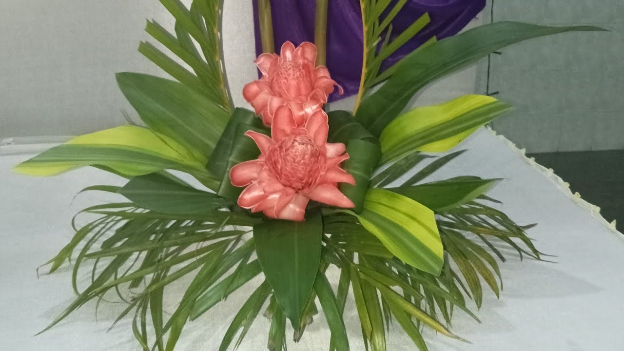 cara merangkai bunga simpel - YouTube