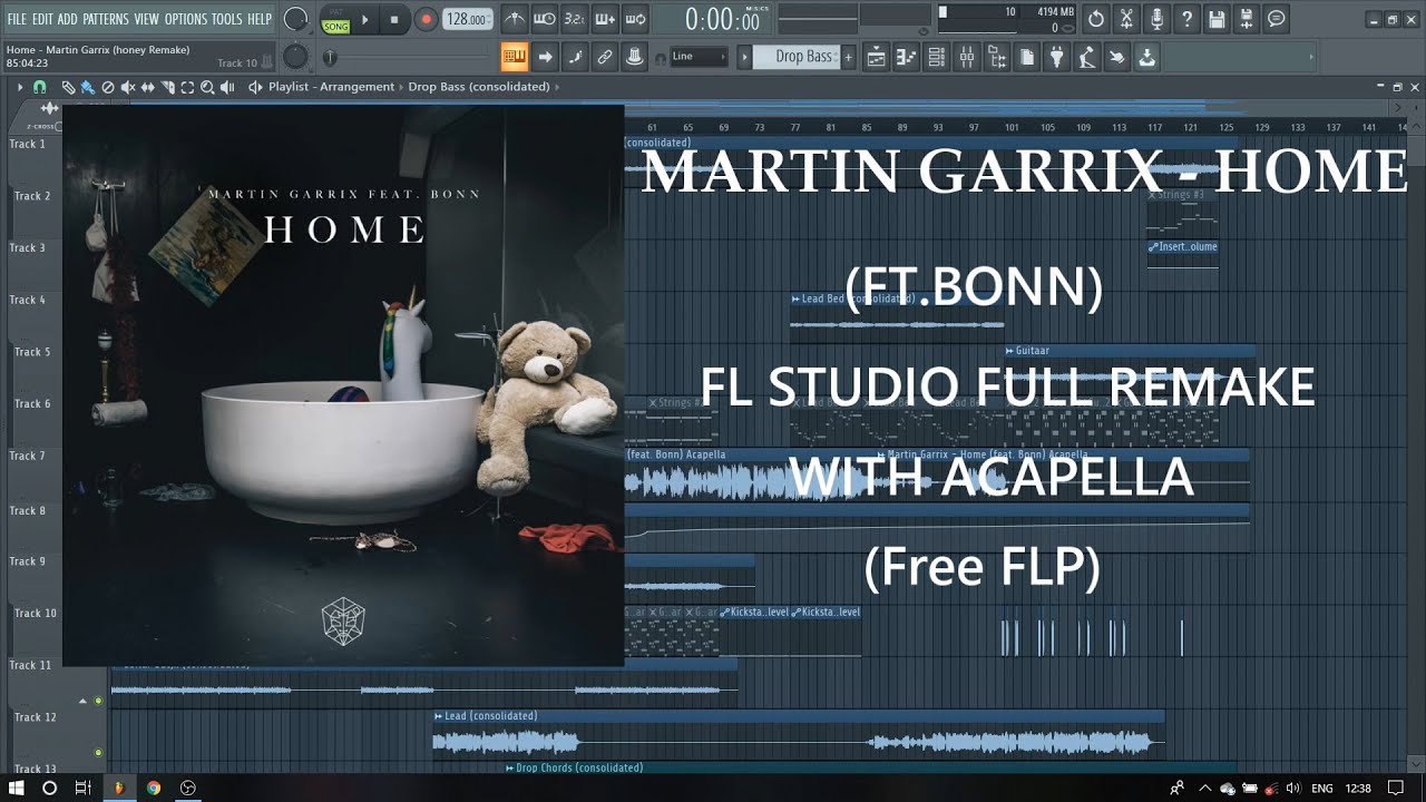 Martin Garrix - Home (ft.Bonn) FL Studio Full Remake Tutorial + Free ...