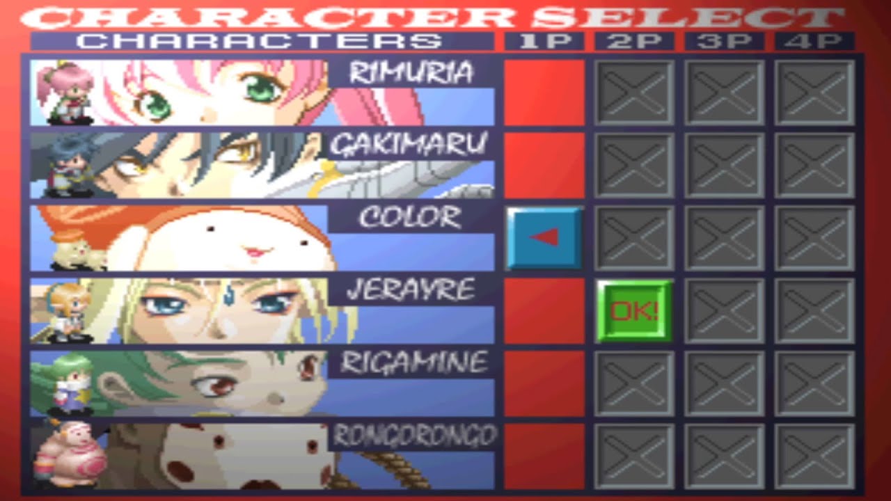 Noon All Characters [PS1] - YouTube