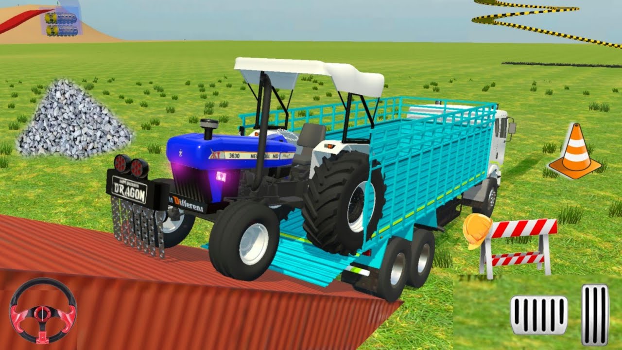Drive Trector Lodad On Panjabi Truck in game 🔥 Indian simulator 3D # ...
