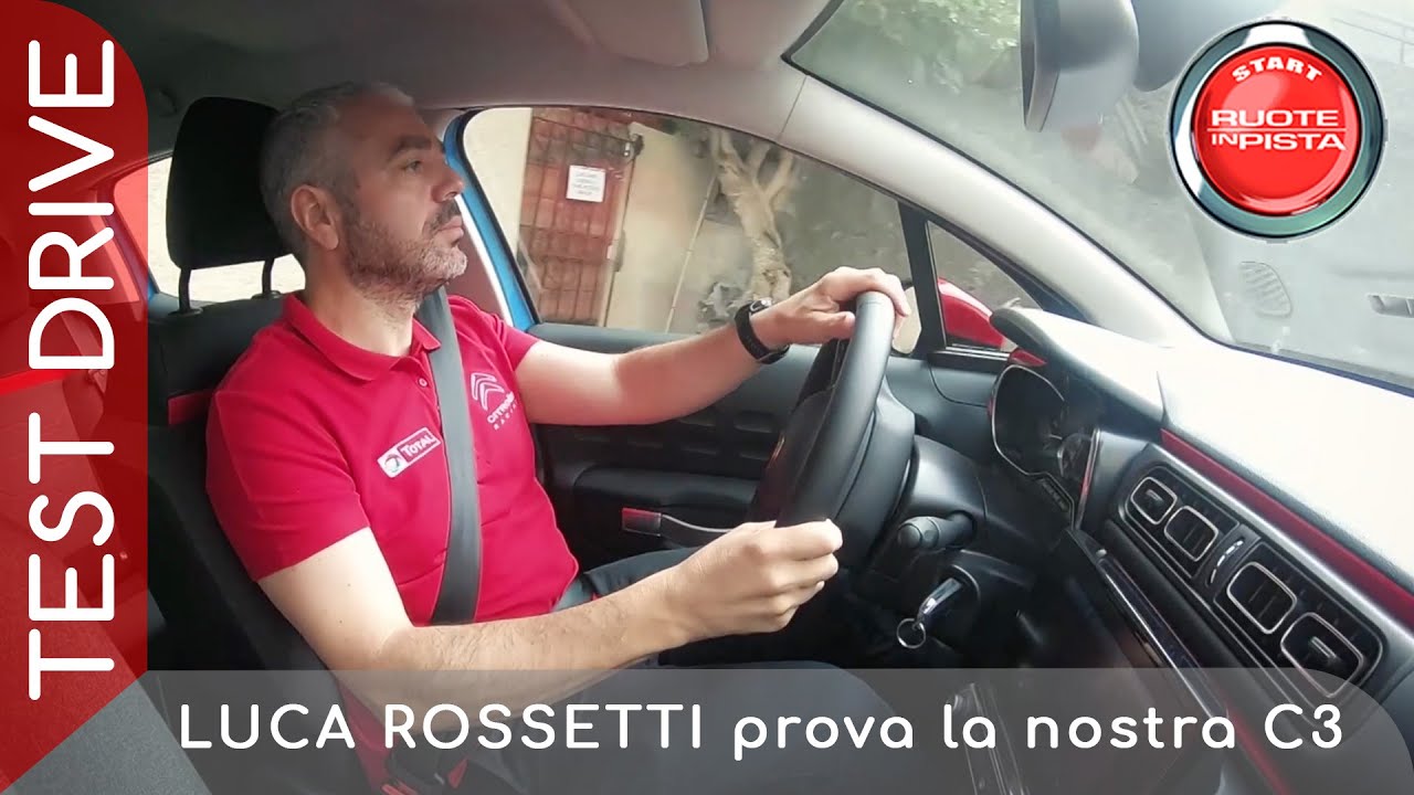 Luca Rossetti prova la nostra Citroen C3 a Ruote in Pista - YouTube