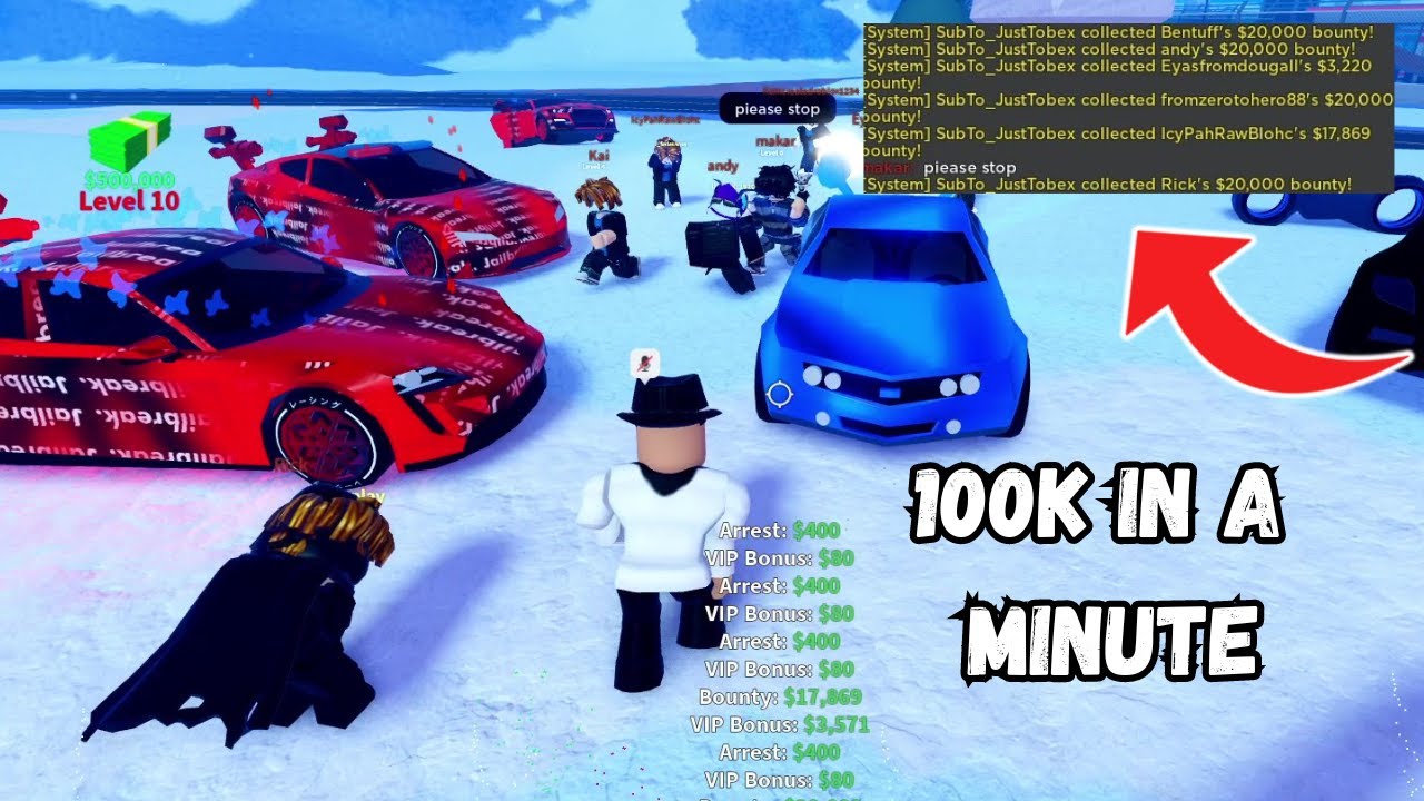 How I made 100k Cash in a minute in Jailbreak...(Roblox Jailbreak ...