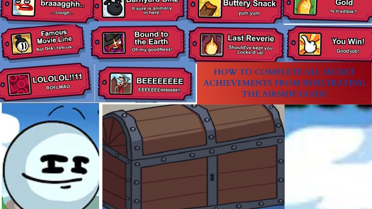ALL INFILTRATING THE AIRSHIP ACHIEVEMENTS | Henry Stickmin - YouTube