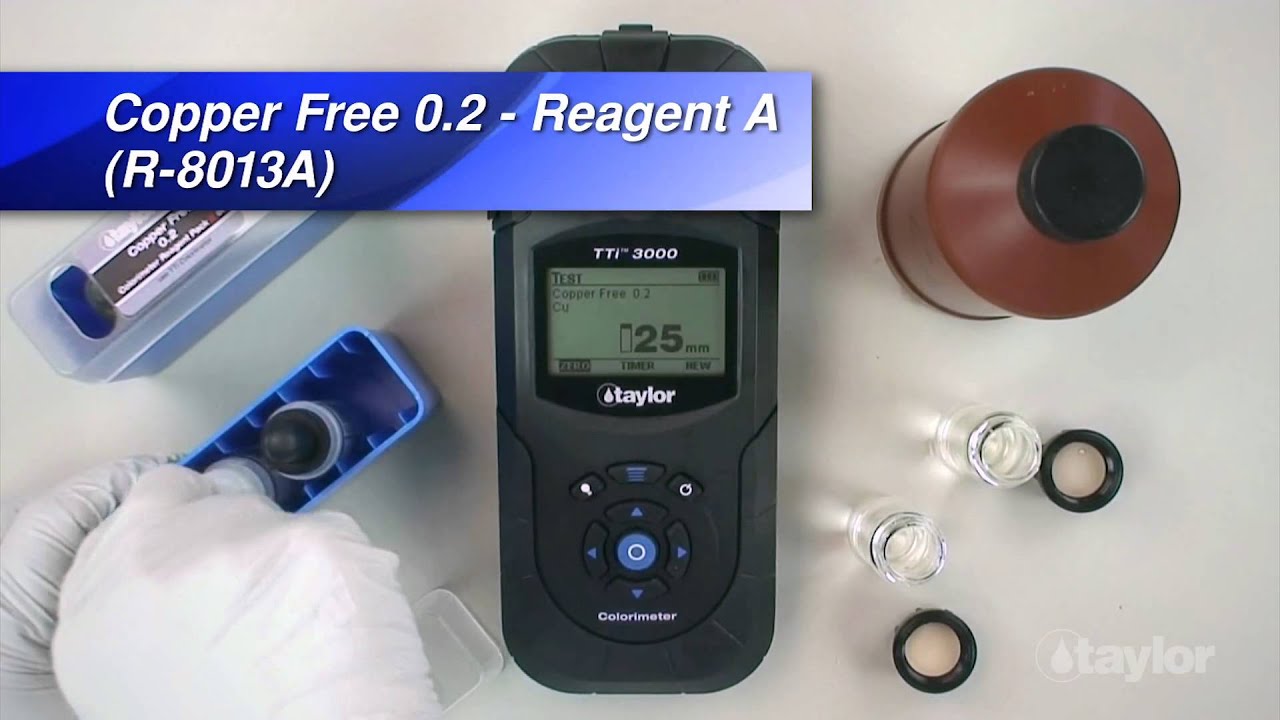 Testing for Free Copper Using Taylor’s TTi Colorimeter (M-3000) - YouTube
