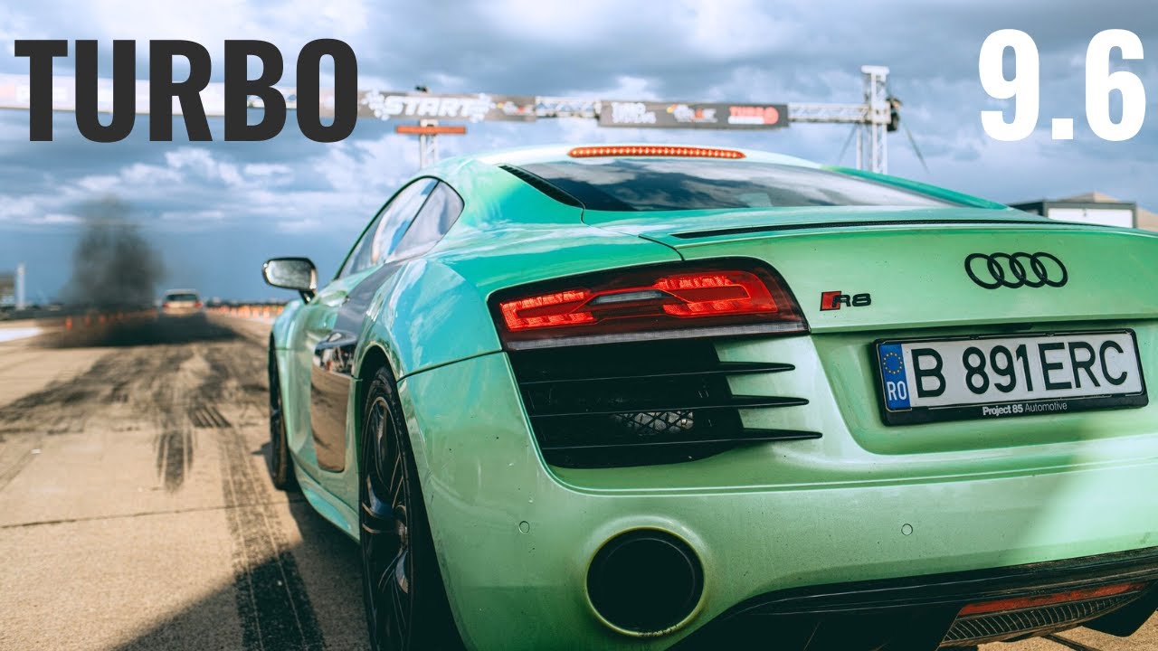 AUDI R8 Twin Turbo - Record 9.6s - YouTube