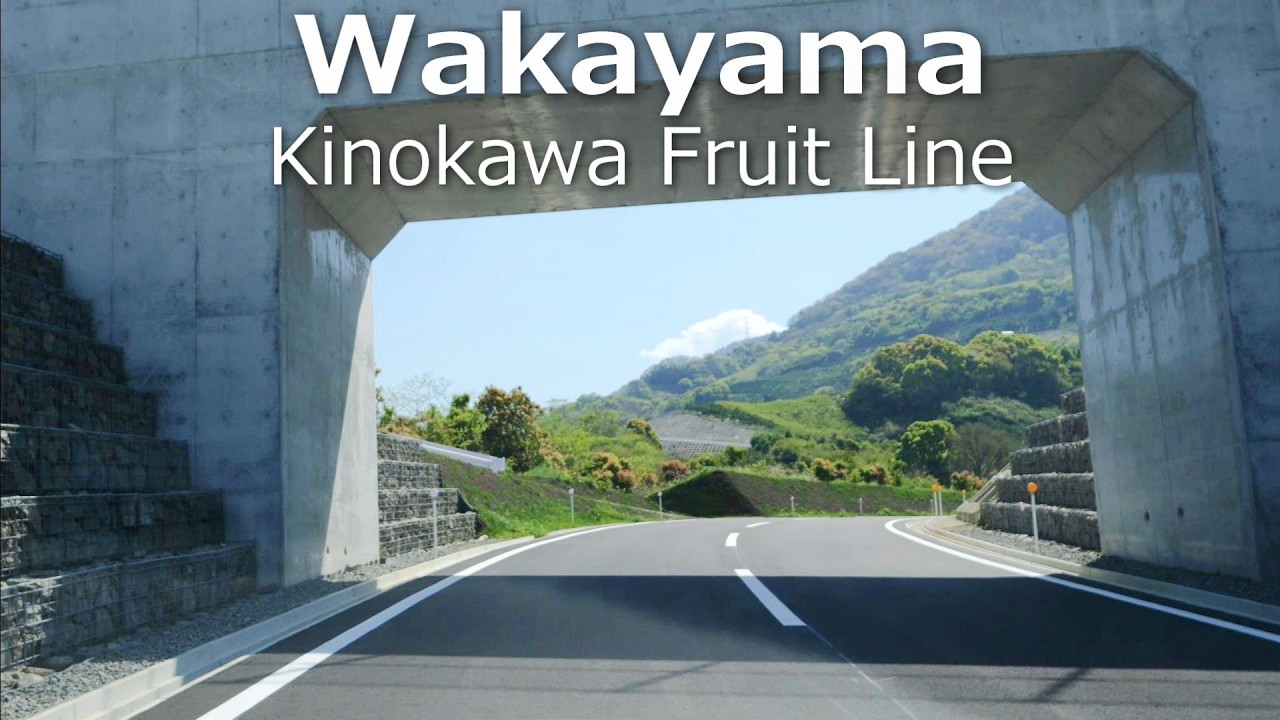 4K Japan Drive | Wakayama | Kinokawa Fruit Line - YouTube