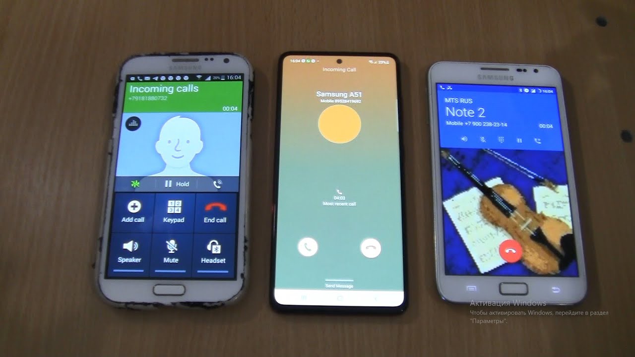 Samsung M40 fake on A51 fake call+Samsung Note 2+Note 1 Incoming call&Outgoing call at the Same ...