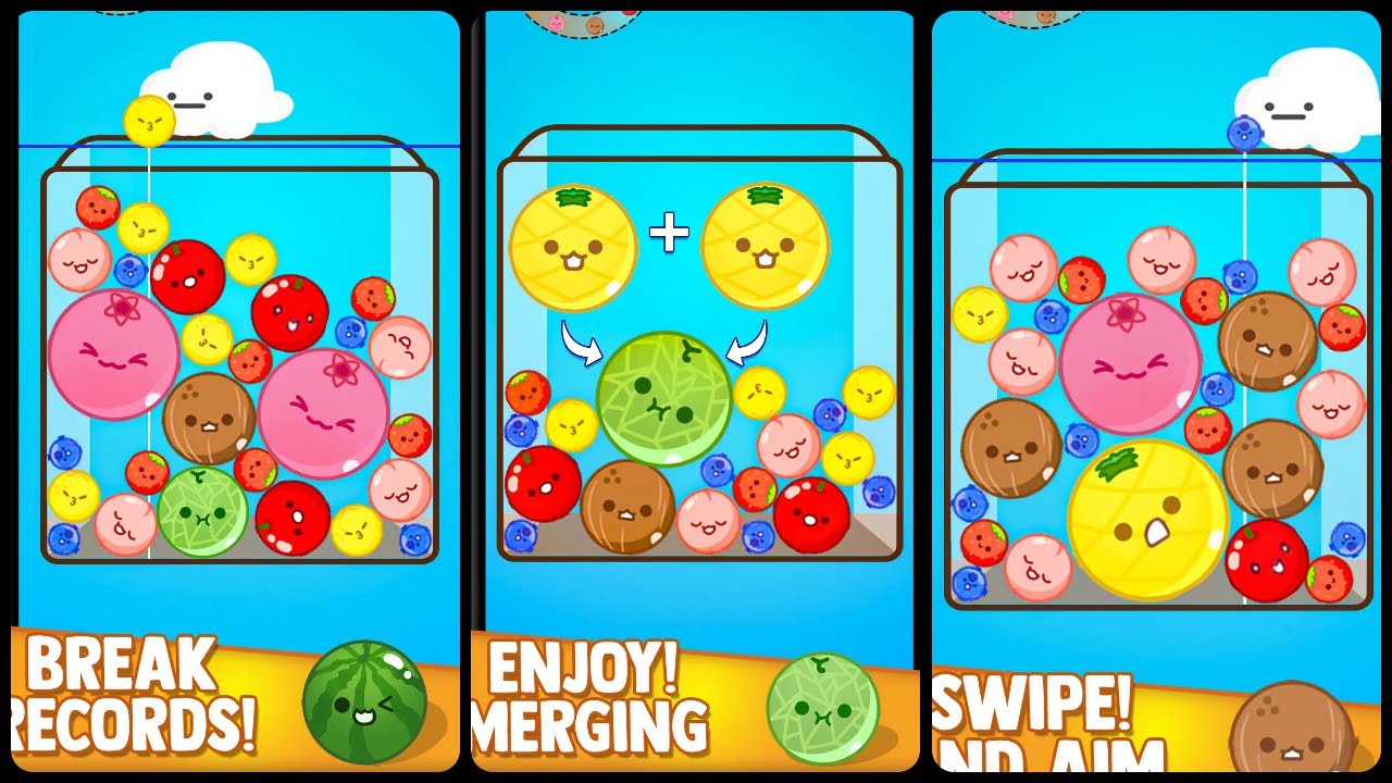 Melon Master:Merge Match Fruit Mobile Game | Gameplay Android - YouTube