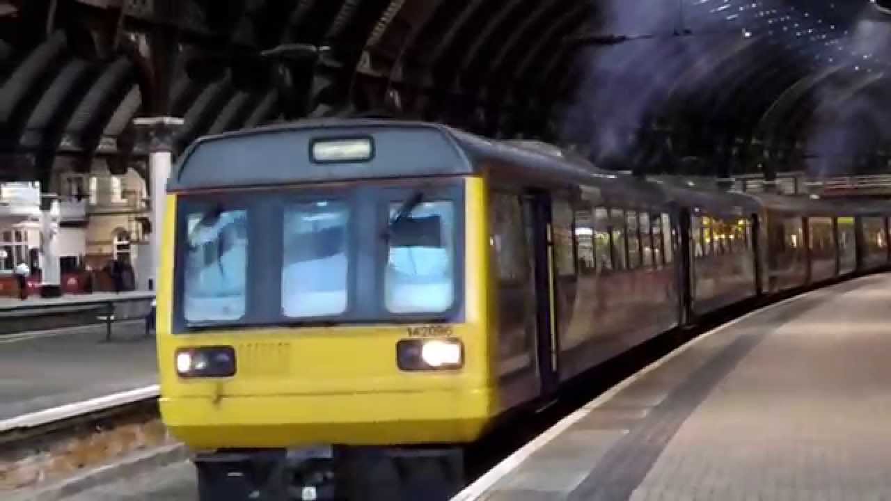 Class 142 And Class 150 Departing York 12/11/14 - YouTube