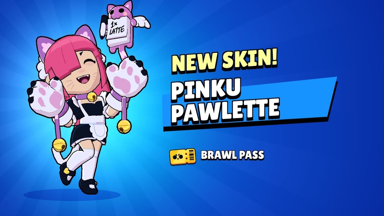 Unlocking Brawlpass Plus Skin; Kiiro, Midori and Pinku Pawlette - YouTube