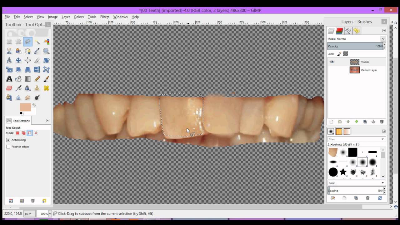 Gimp Tutorials - All About the Teeth Part One - YouTube