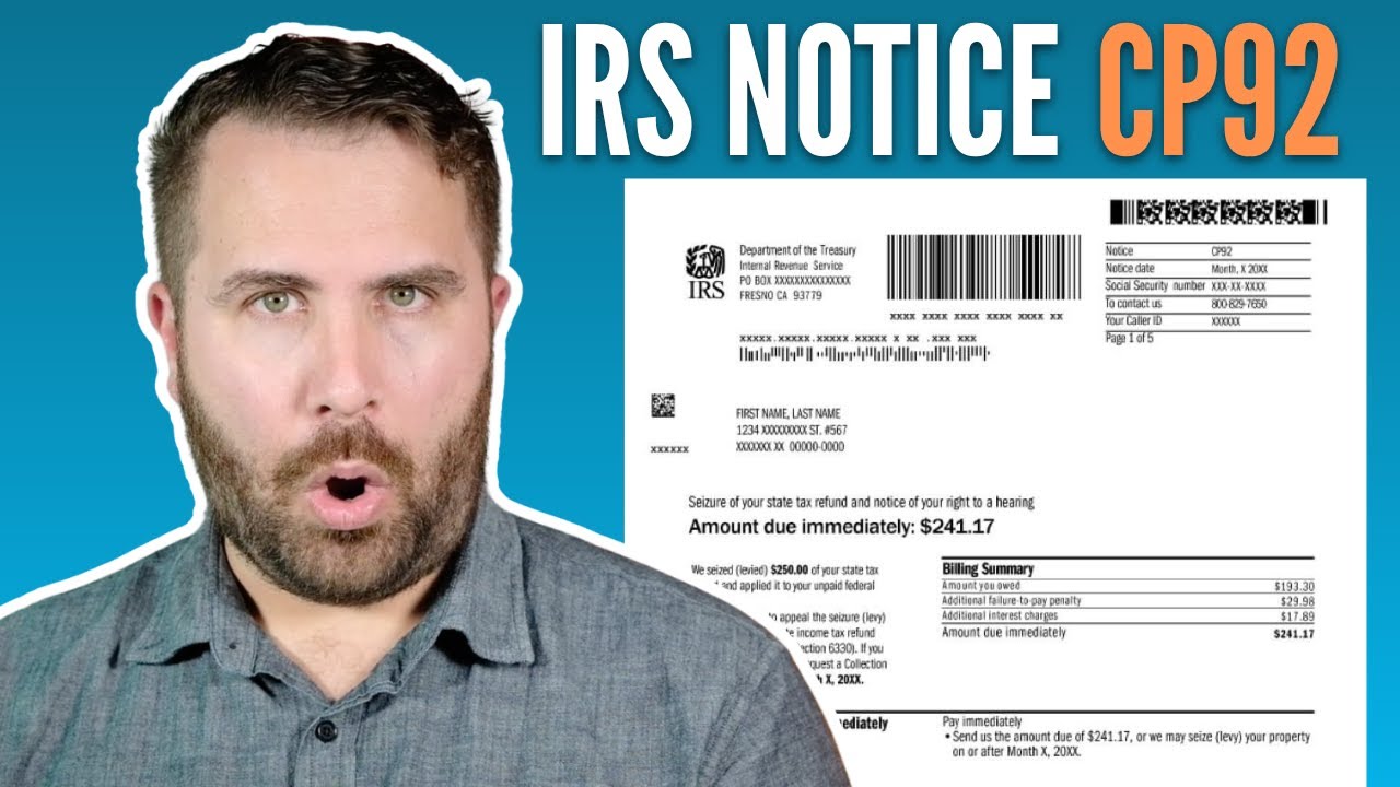 IRS Notice CP92: What It Is and What to Do If You Received One - YouTube