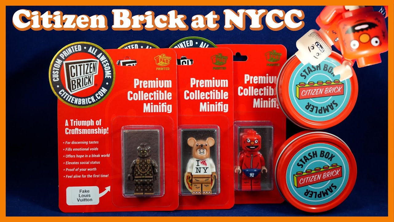 Custom Lego NYCC Minifigures by Citizen Brick and Stash Box Sampler ...