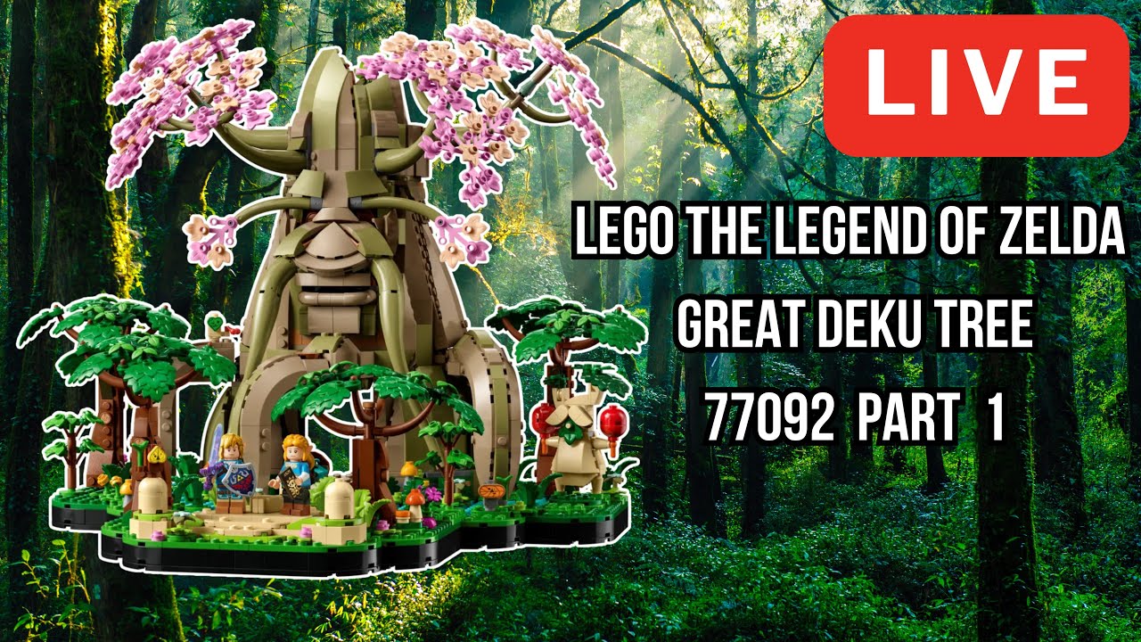 🔴Let's Build the LEGO Legend of Zelda Great Deku Tree Pt1 - YouTube