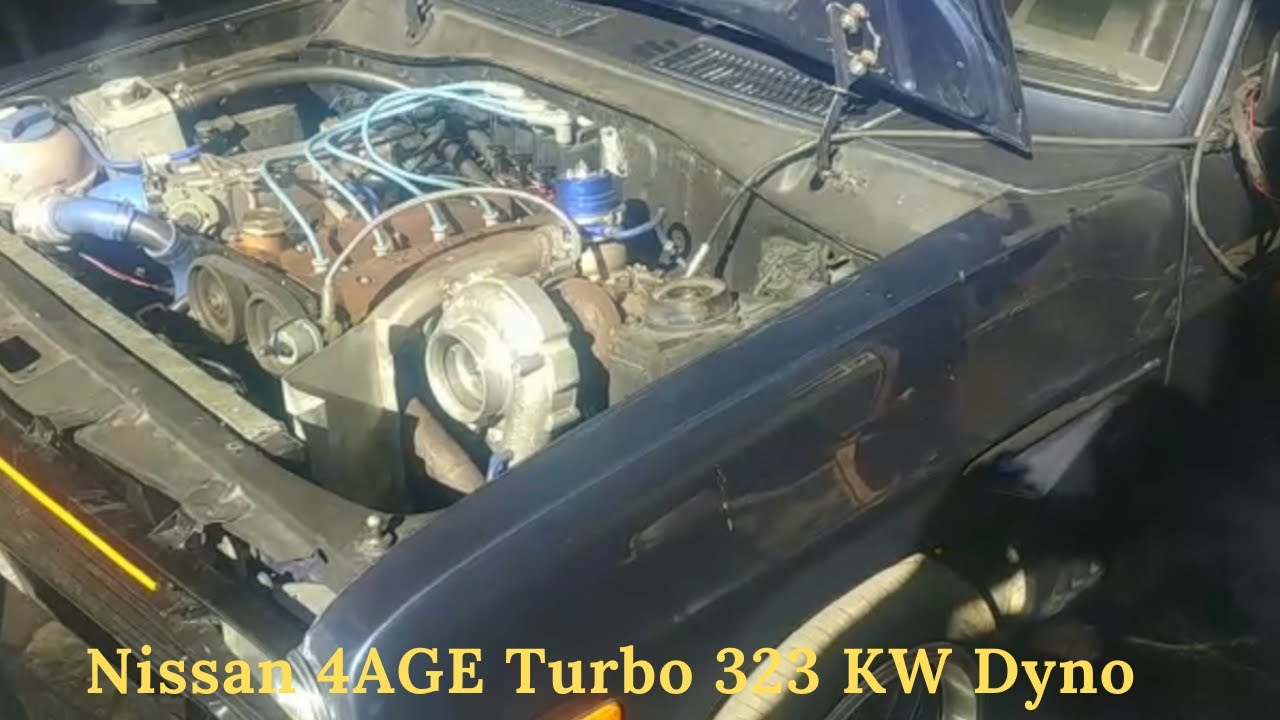Nissan 1600 16V 4AGE Turbo bakkie Insane dyno 323 KW 423 NM - YouTube