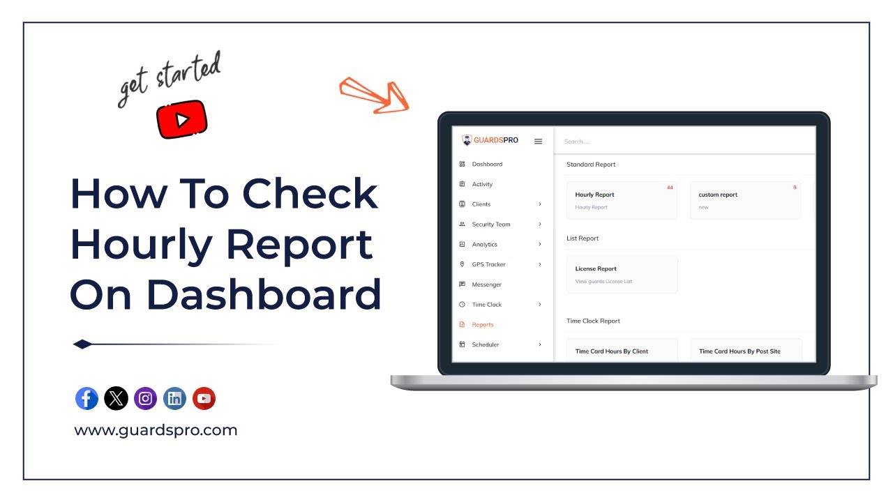 How To Check Hourly Report On Dashboard? -GuardsPro Support Center ...