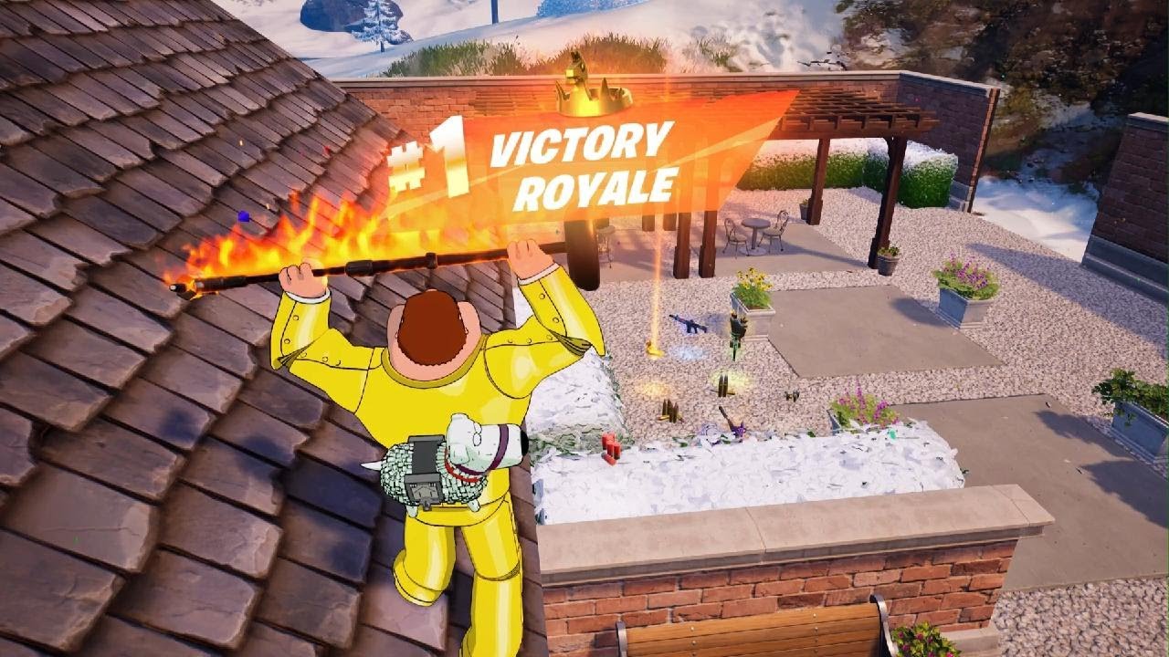 *NEW* GOLD PLATED PETER GRIFFIN SKIN IN FORTNITE PS5 + A VICTORY ROYALE ...