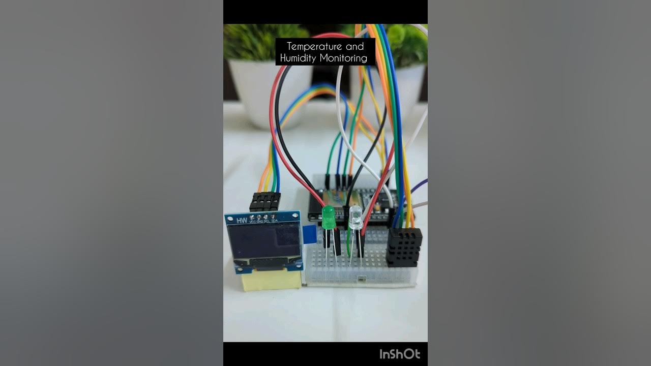 ESP32 Project to display Temperature and Humidity #arduino #diy #esp32 #dht20 #oleddisplay - YouTube
