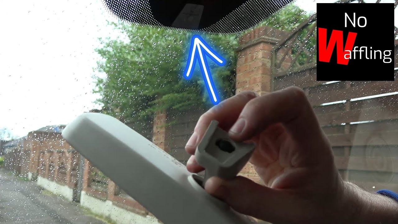 How to Remove or REPLACE Rear View Mirror on FIAT 500 - Easy ...